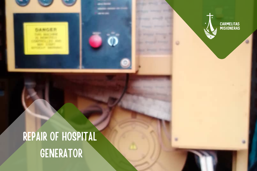 Repair of Hospital generator - Carmelitas Misioneras